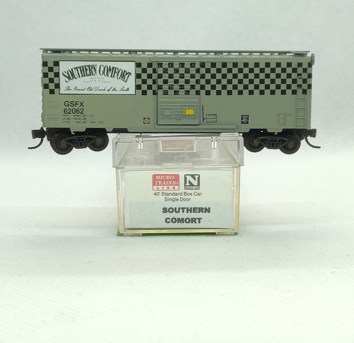 Custom Painted and Decaled N-scale Micro-trains Boxcar, Grey With ...
