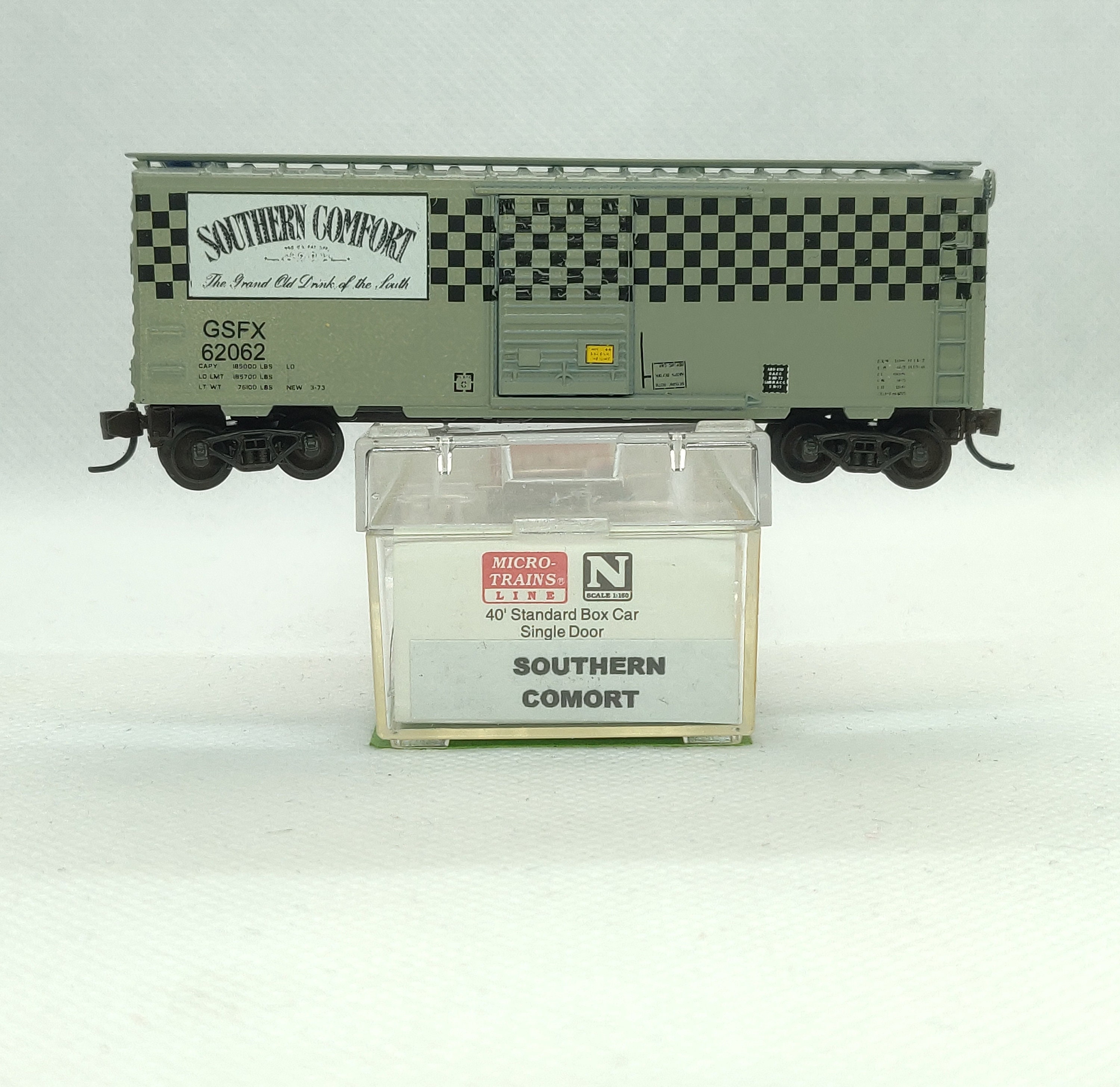 Custom Painted and Decaled N-scale Micro-trains Boxcar, Grey With ...