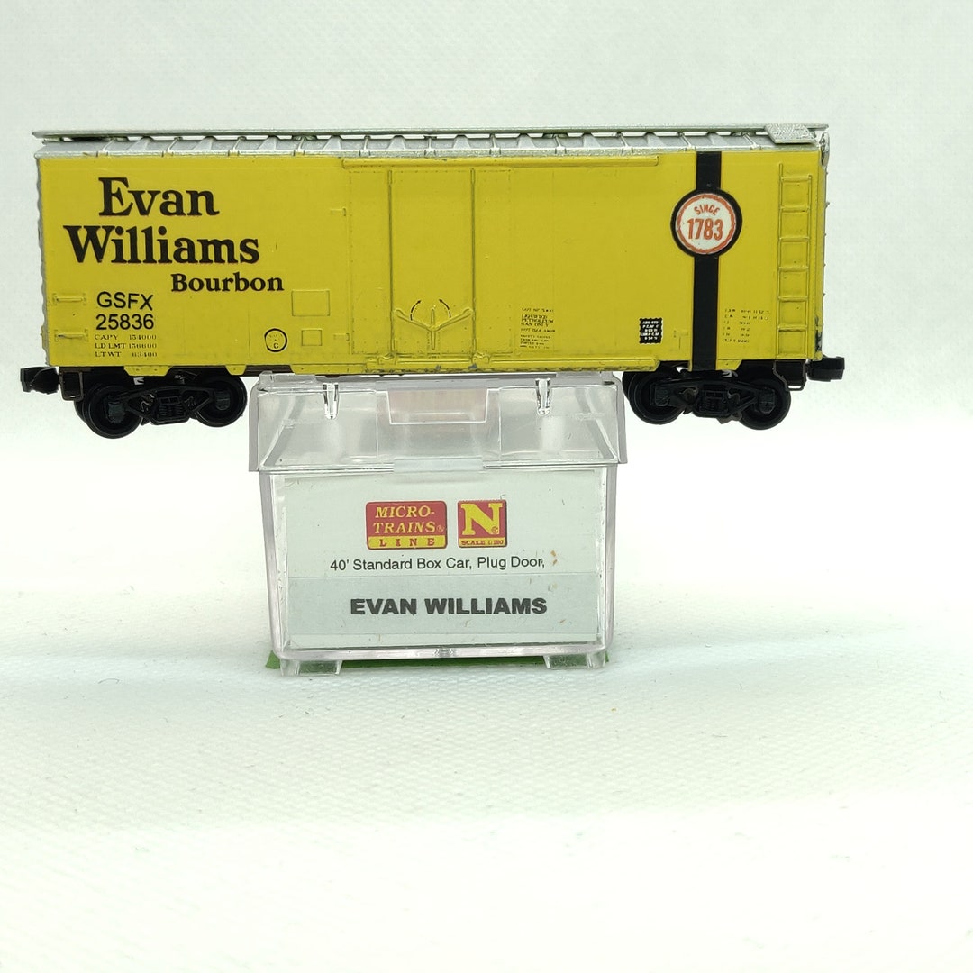 Custom Painted and Decaled N-scale Micro-trains Boxcar, Yellow and ...