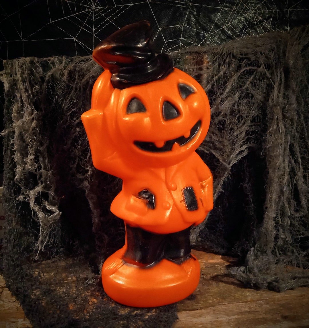 Original 1969 Empire Hobo Pumpkin Halloween Jack-o'lantern Blow Mold - Etsy