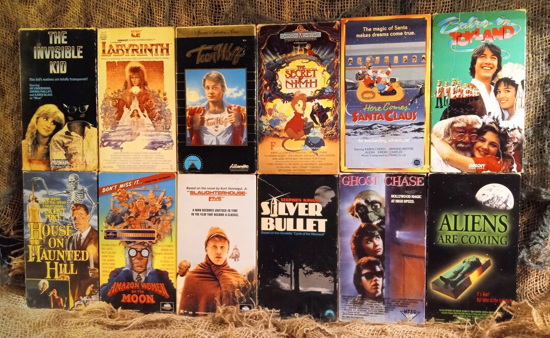 VHS horror Thriller Classic Movies choose 1 or More - Etsy