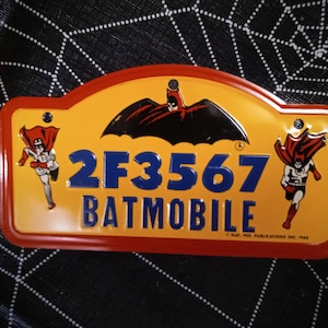 Batman 1966 Bicycle License Plate Batmobile - Etsy