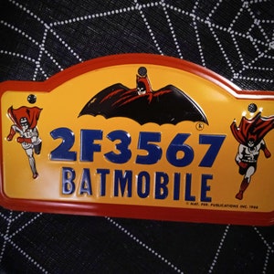Batman 1966 Bicycle License Plate Batmobile - Etsy