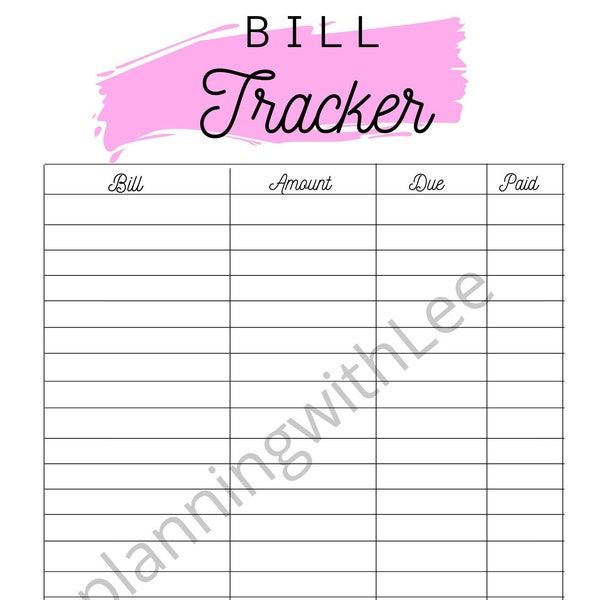 Budget Sheet Aesthetic - Etsy