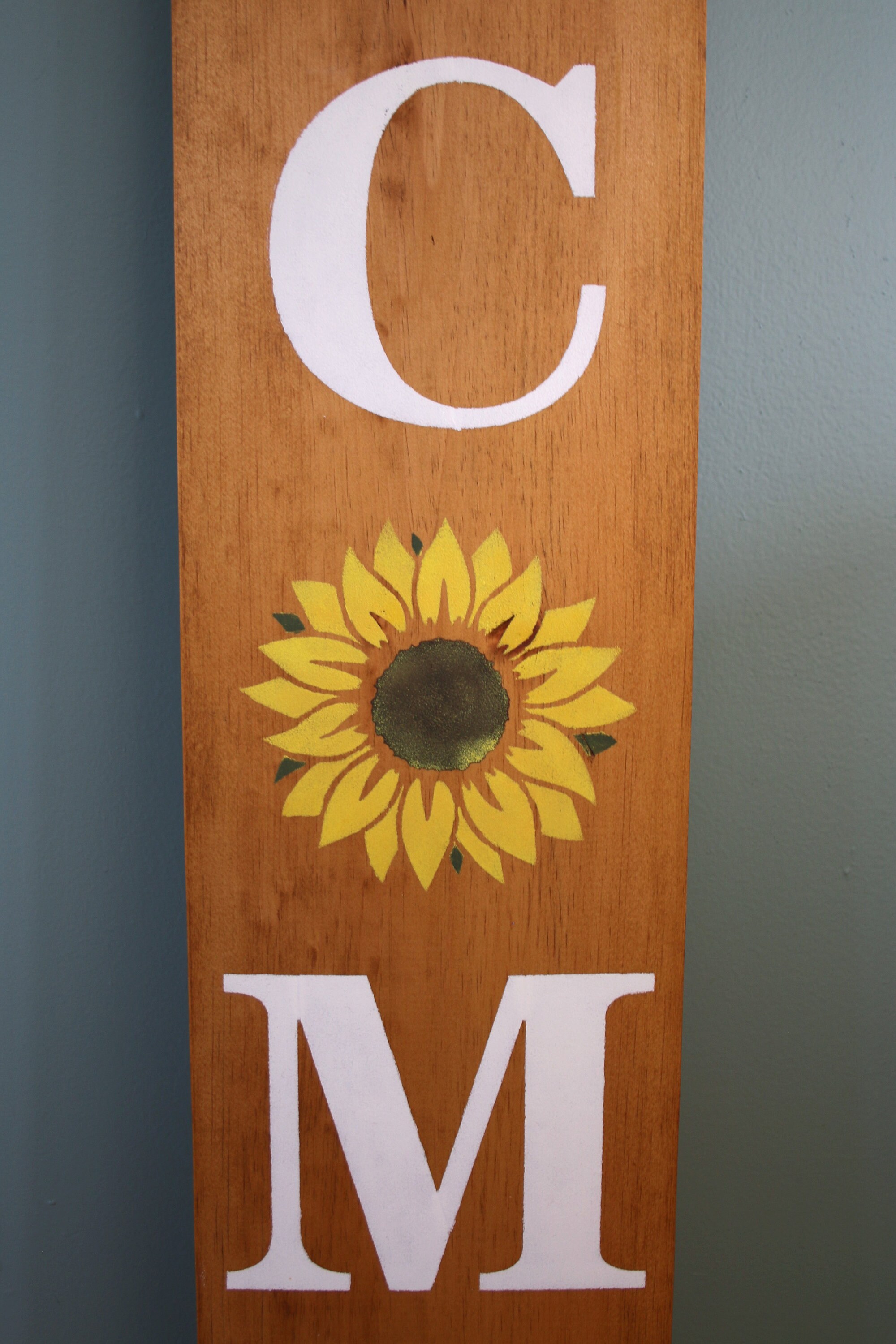 Welcome Sign With Sunflower - Etsy