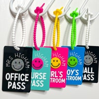 Custom Hall Passes Science Class Bathroom Pass Science Teacher ...