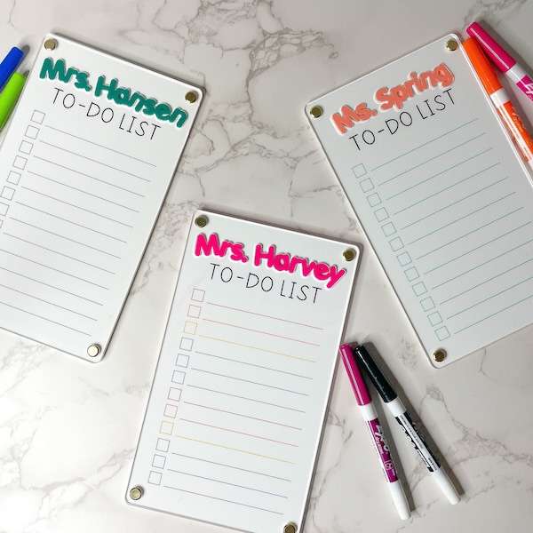 Erasable to Do List - Etsy