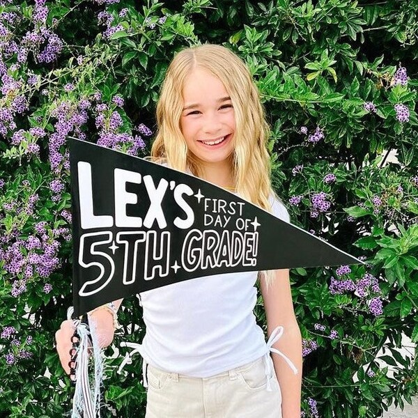 School Pennant - Etsy