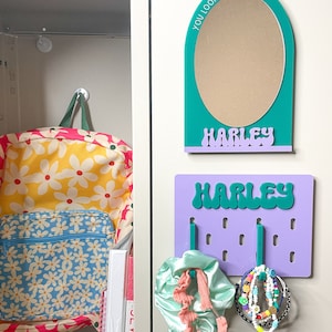 CUSTOM LOCKER ACCESSORIES - Teen Tween Magnetic Locker Mirror Mini Peg ...