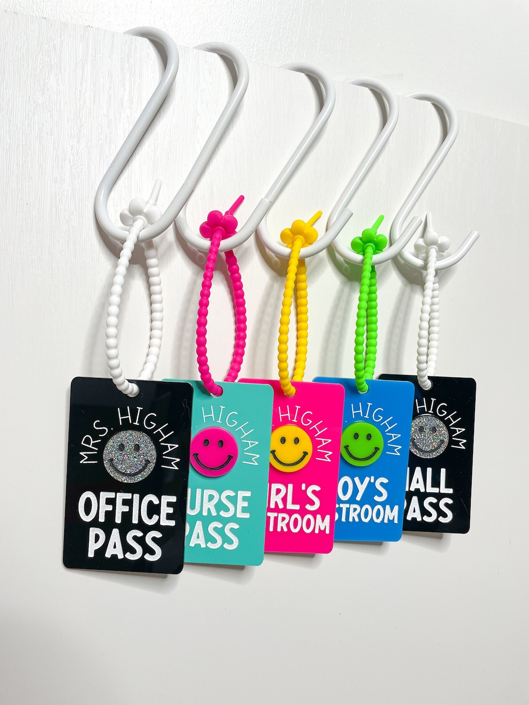 TEACHER CLASSROOM BADGES - Hall Pass, Office Pass, Bathroom Restroom ...