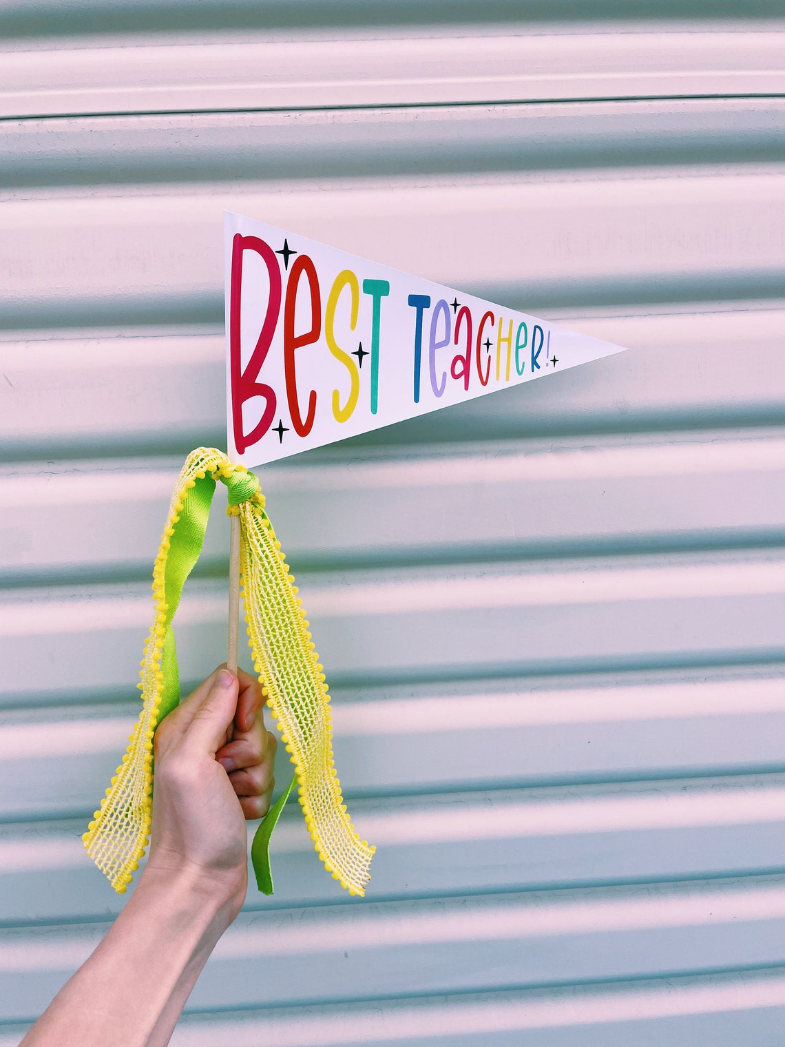 TEACHER APPRECIATION FLAGS Pennant Flag for Teacher Gift - Etsy