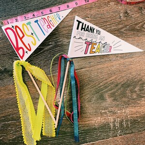 TEACHER APPRECIATION FLAGS - Pennant Flag for Teacher Gift ...