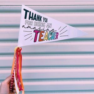 TEACHER APPRECIATION FLAGS Pennant Flag for Teacher Gift - Etsy
