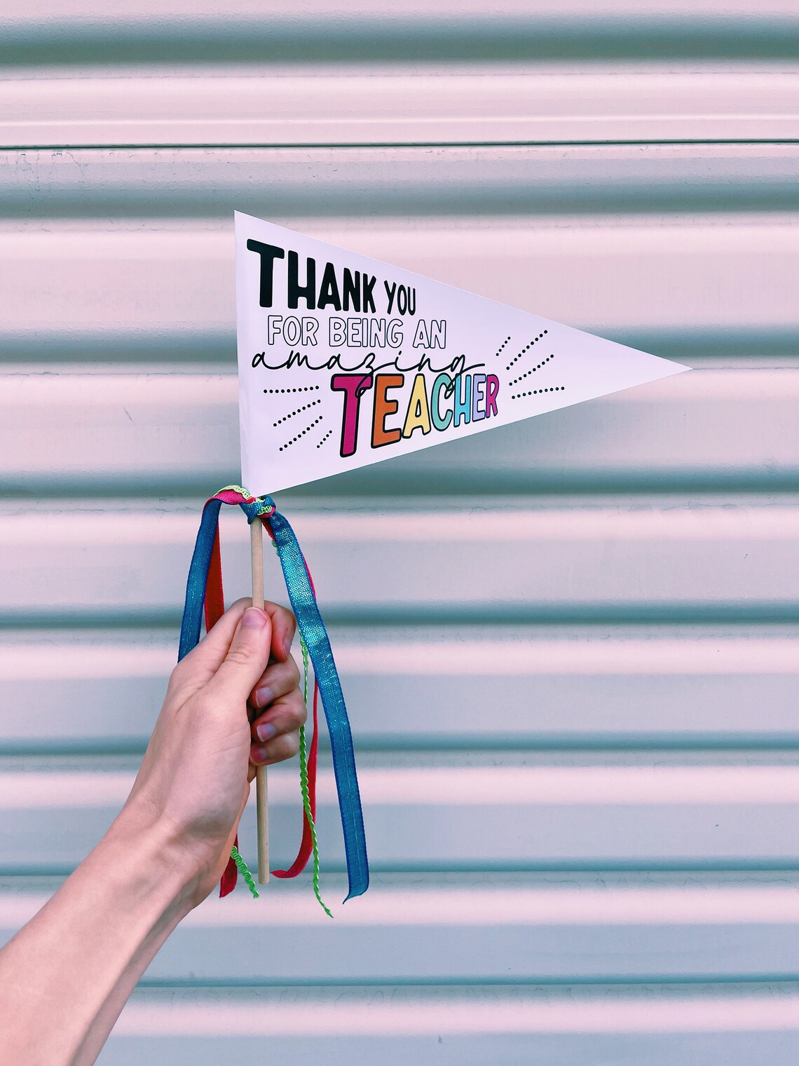 TEACHER APPRECIATION FLAGS Pennant Flag for Teacher Gift - Etsy