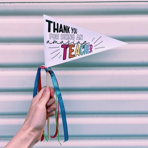 TEACHER APPRECIATION FLAGS - Pennant Flag for Teacher Gift ...