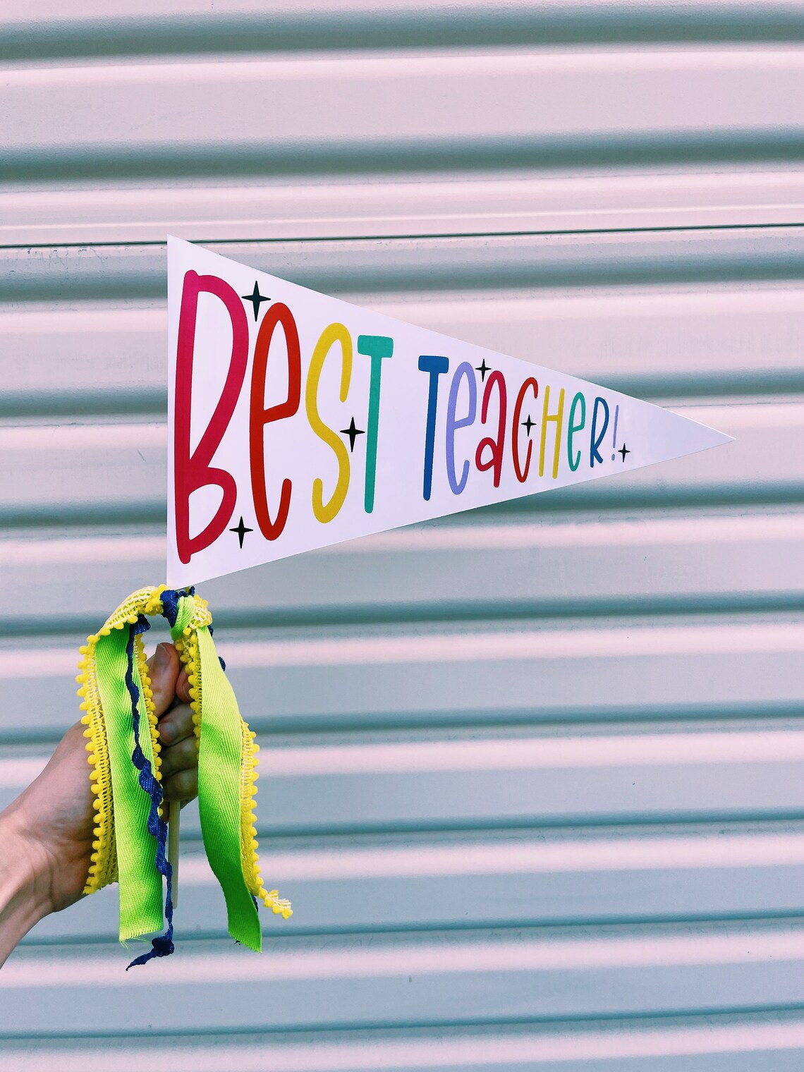 TEACHER APPRECIATION FLAGS Pennant Flag for Teacher Gift - Etsy