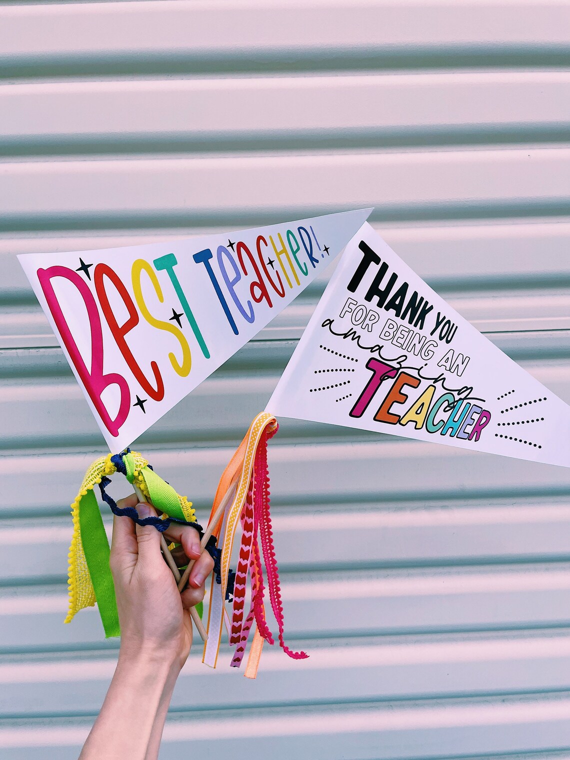 TEACHER APPRECIATION FLAGS Pennant Flag for Teacher Gift - Etsy