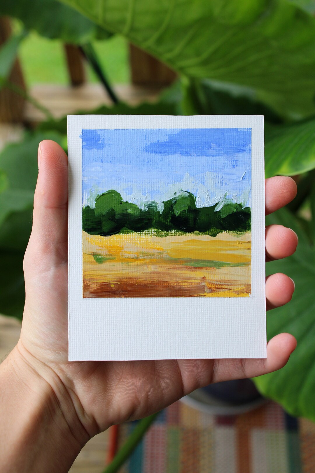 Polaroid Magnets Landscape Painting - Etsy