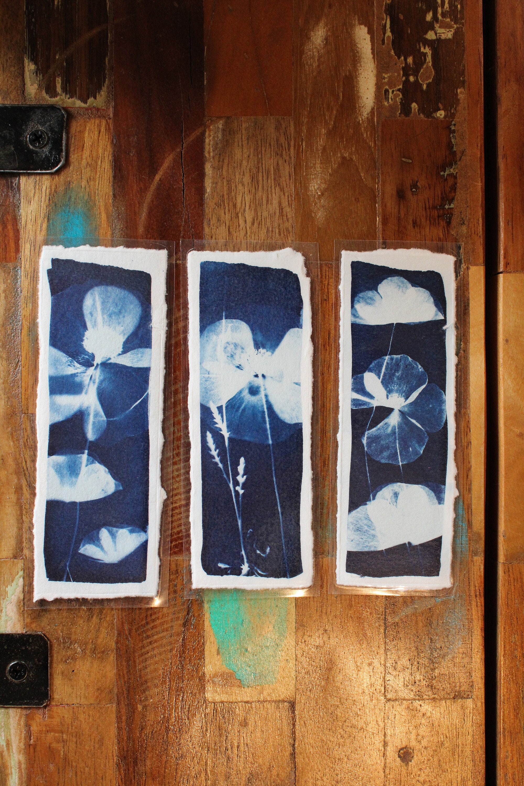 Passion in Your Beating Heart • Cyanotype Original Bookmarks - Etsy