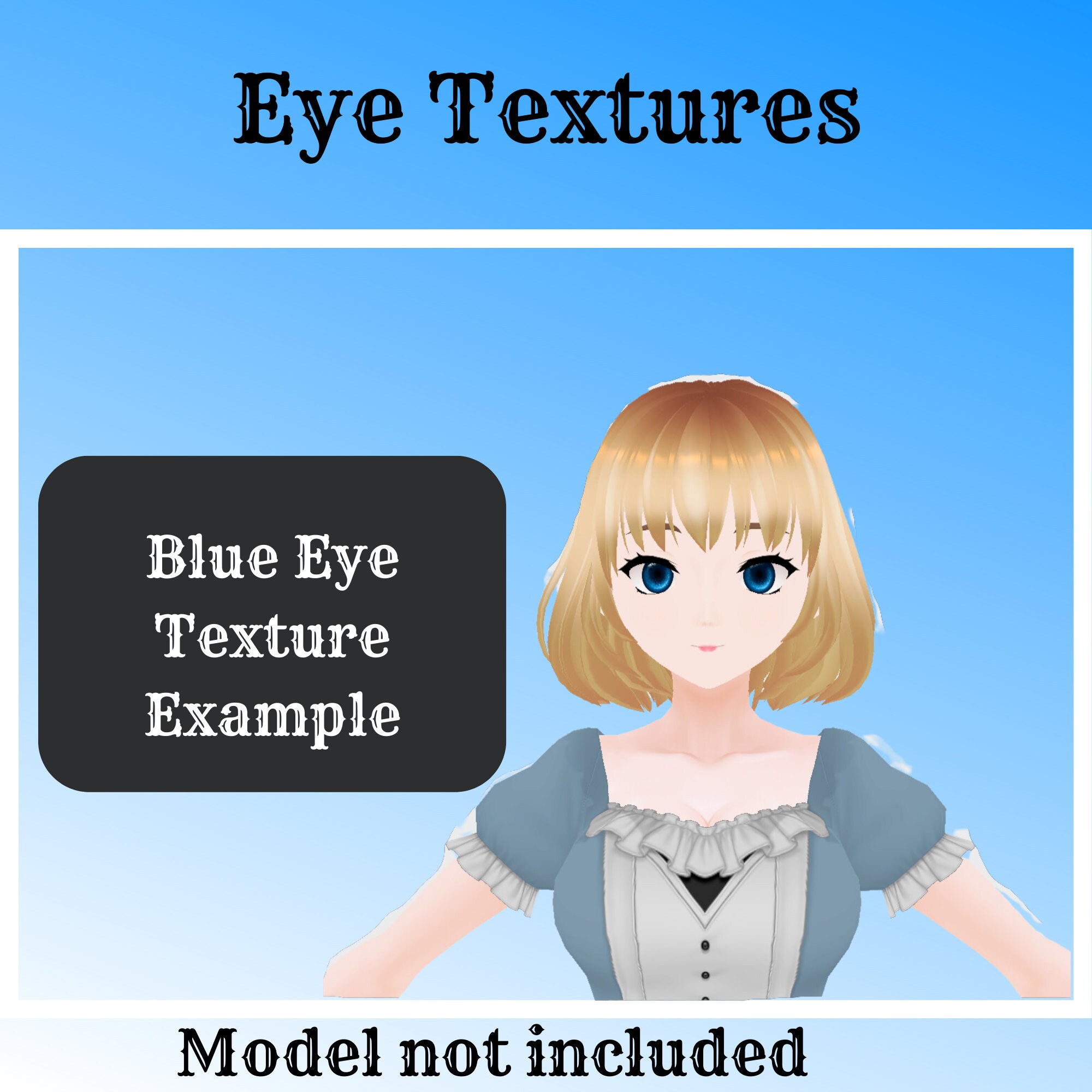 Vroid Eye Texture Pack Six - Particle Eyes - Vtuber Eye Textures for ...