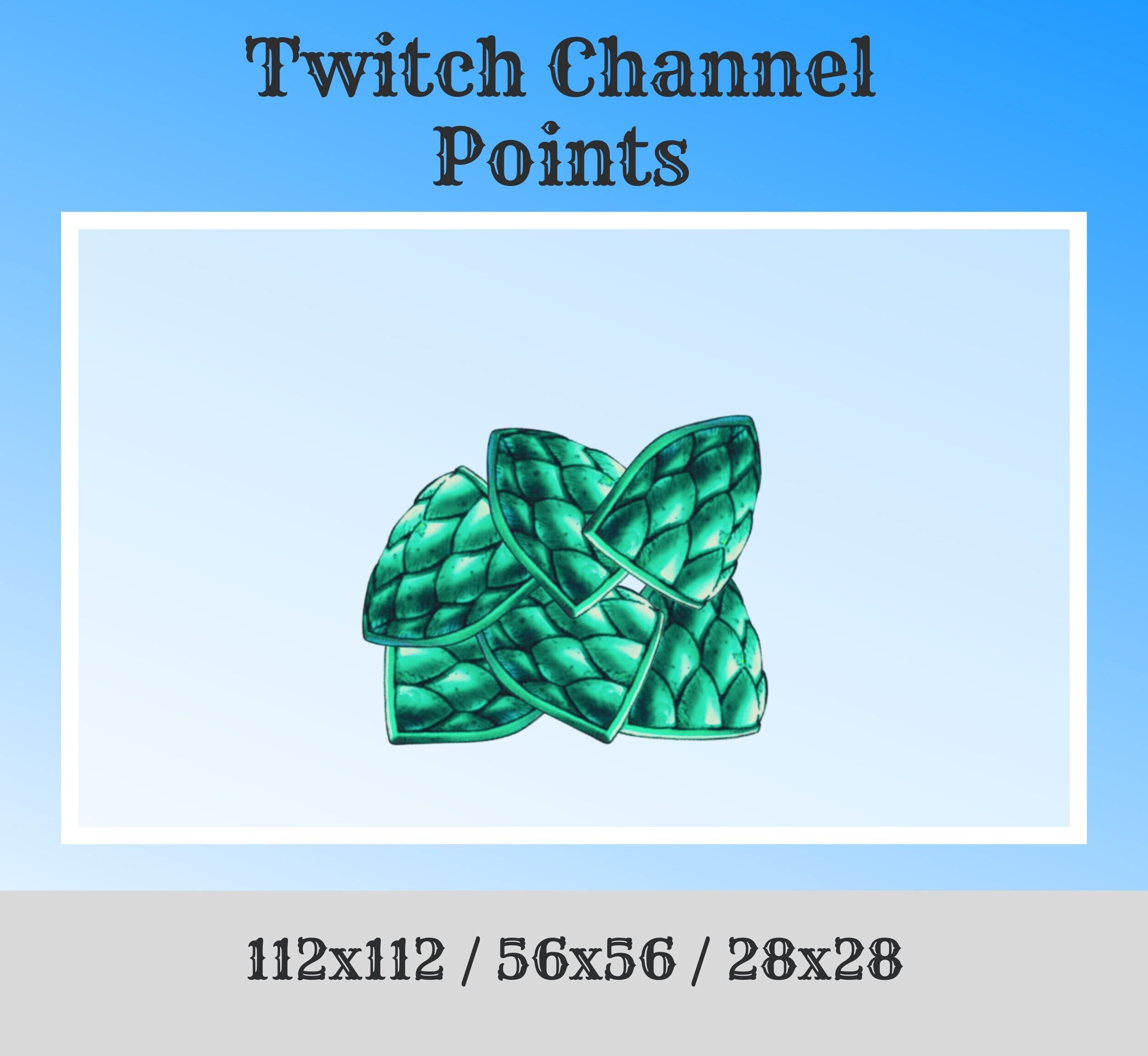 Teal Dragon Scales Channel Points Icon for Twitch | Twitch Channel ...