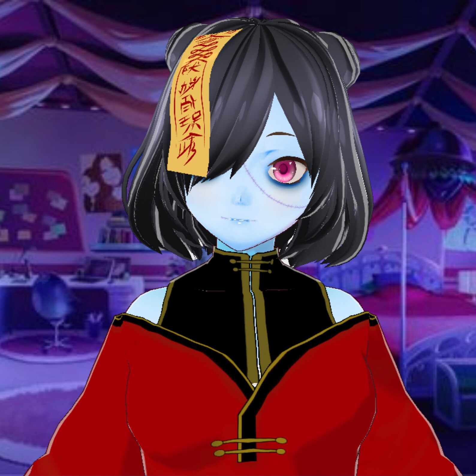 Zombie Girl Vtuber Model With Two Outfits Ready to Use | Cute Pre-made ...