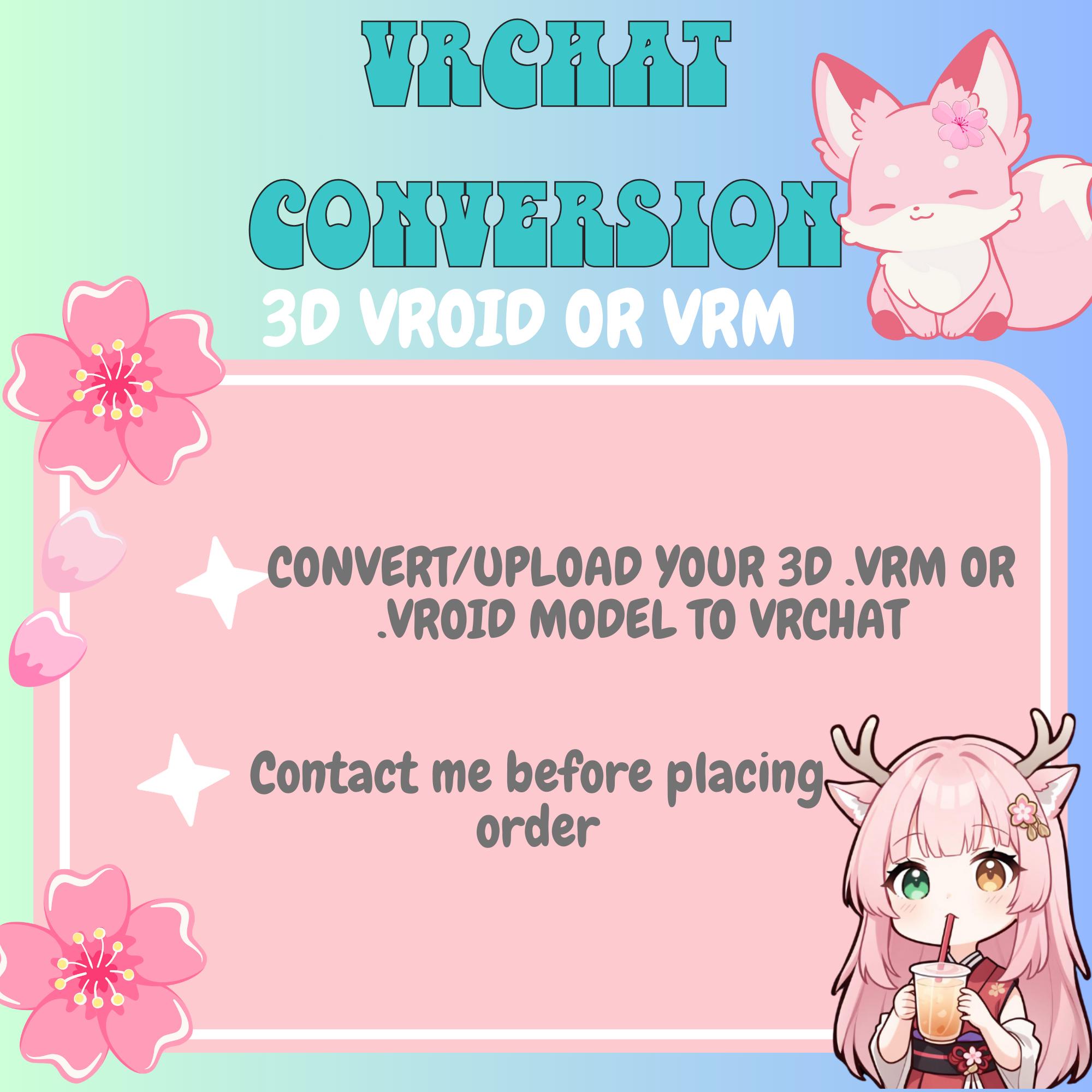 Bring Your Model/avatar to Life in Vrchat Converting Model to Vrchat .VRM / .vroid / Vroid ...