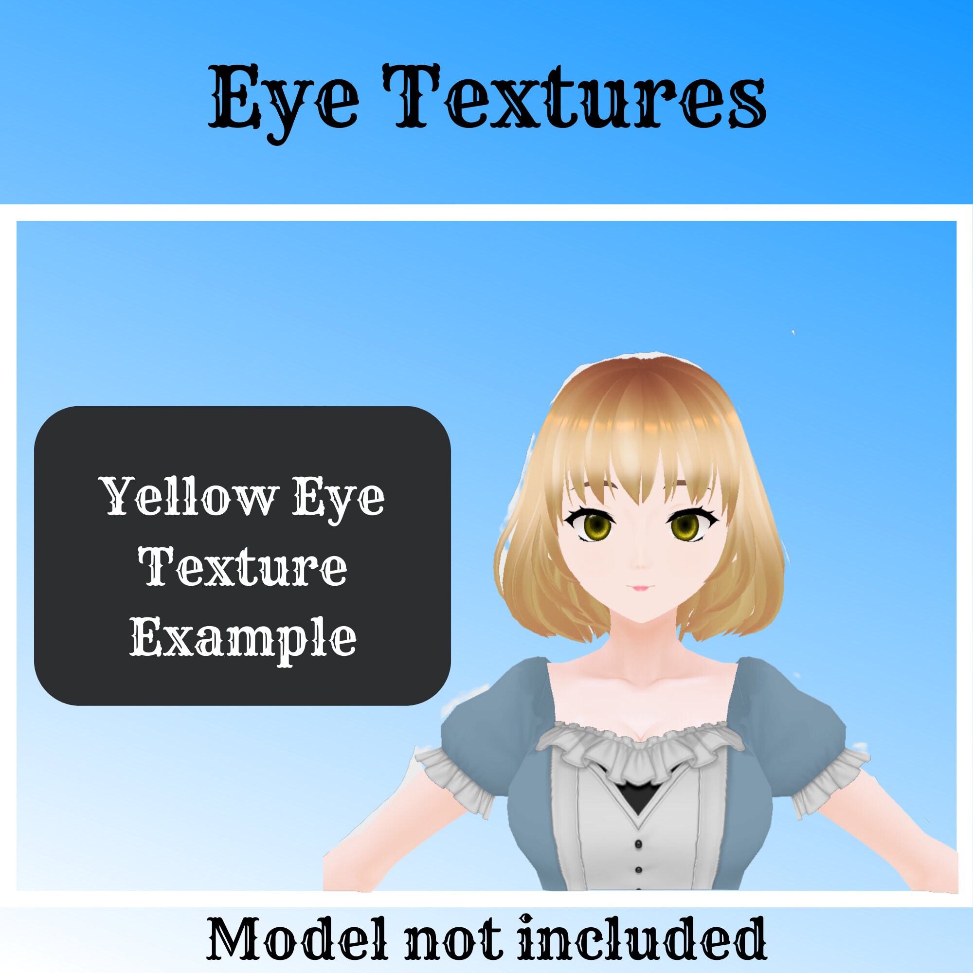 Vroid Eye Texture Pack Six - Particle Eyes - Vtuber Eye Textures for ...