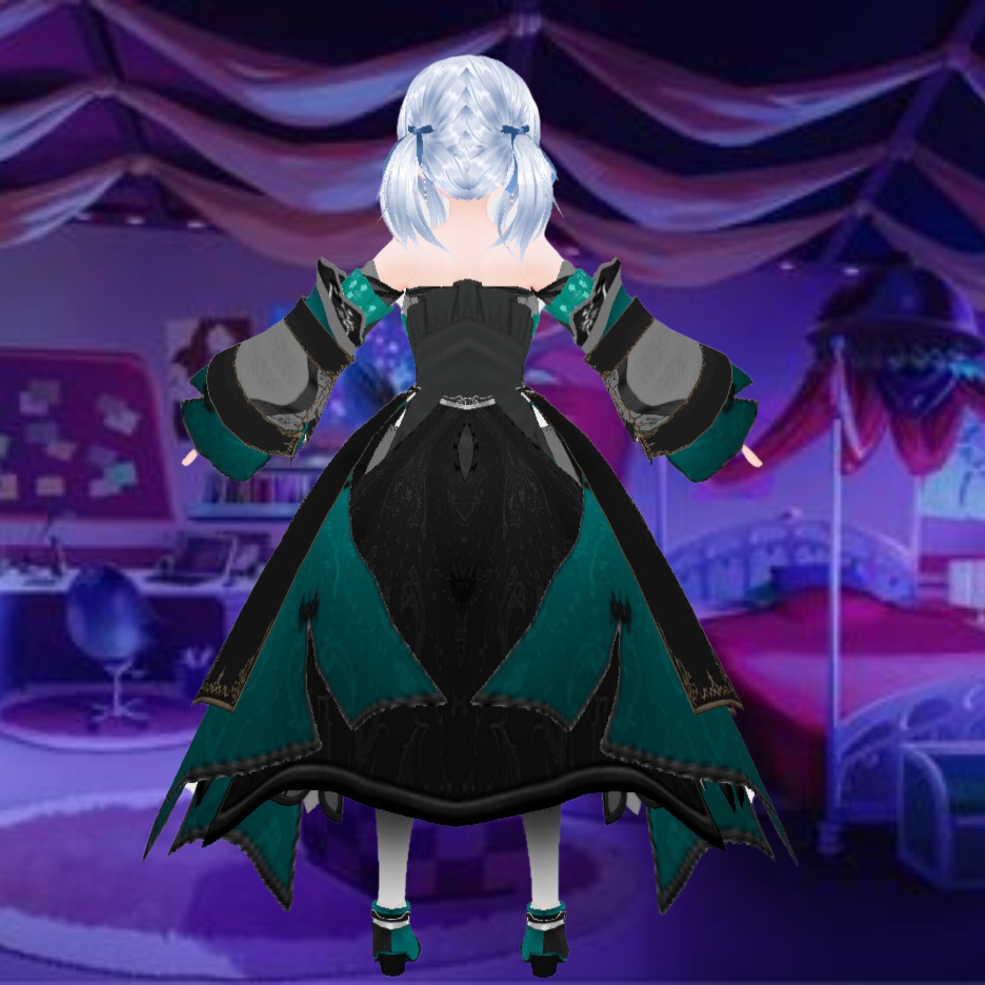 Ghost Girl Vtuber Model With Two Outfits Ready to Use Cute Pre-made 3D ...