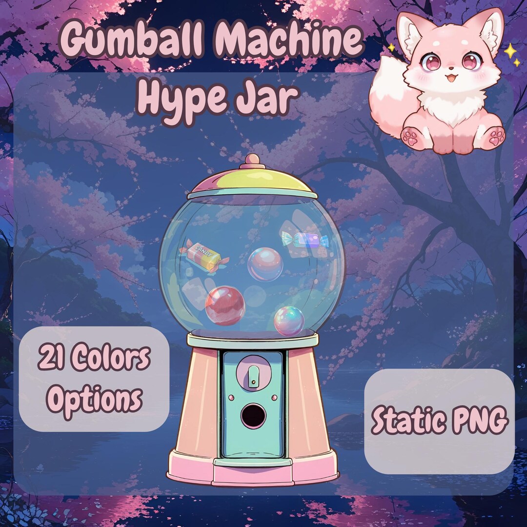 Stream Hype Jar Gumball Candy Machine Overlay | 34 PNG Drop Images ...