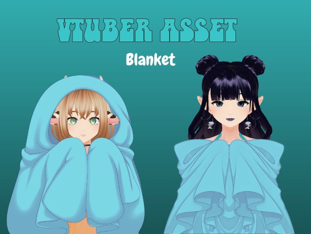 Teal Blue Blanket PNG Vtuber Asset | Vtuber Prop | Stream Prop| Instant ...