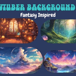 Fantasy Inspired Abstract Vtuber Stream Background Image PNG Vtuber ...