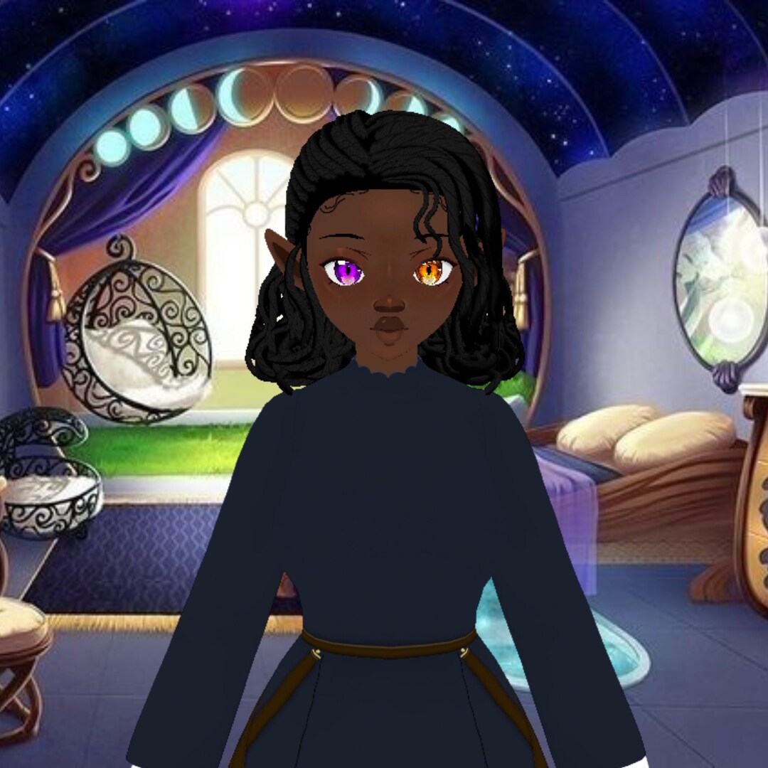 Dark Elf Vtuber Model With Two Outfits Ready to Use Cute - Etsy