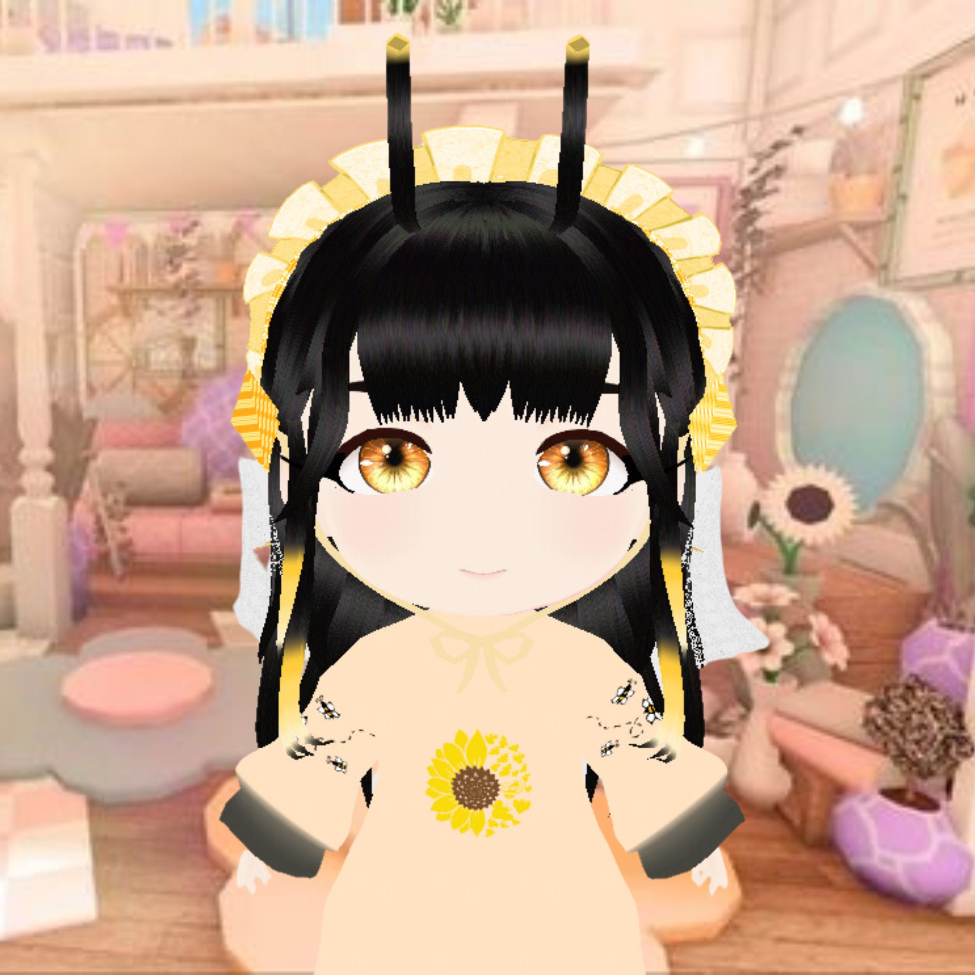 Chibi Bee Girl Vtuber Model With Changeable Outfit Ready to Use Cute ...