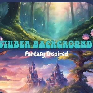 Fantasy Inspired Abstract Vtuber Stream Background Image PNG Vtuber ...