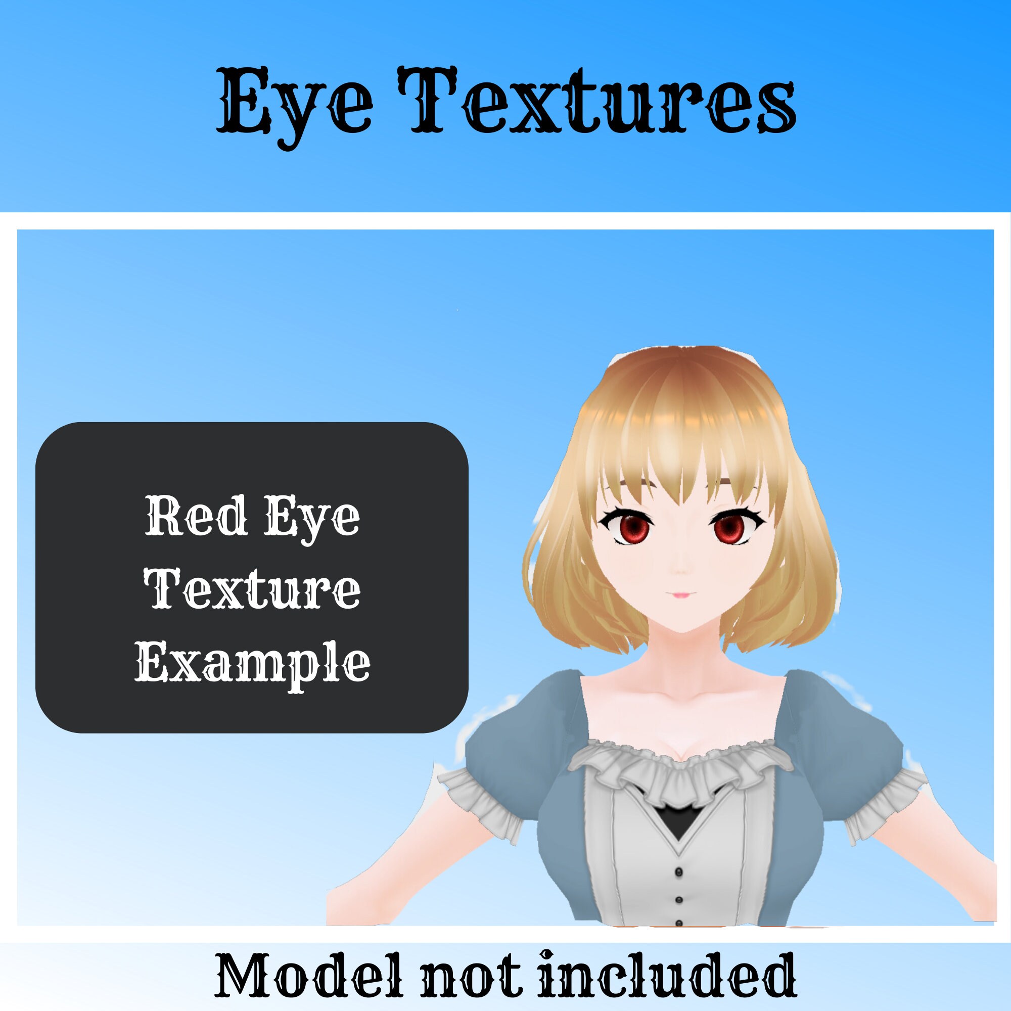 Vroid Eye Texture Pack Six Particle Eyes Vtuber Eye Textures for Vroid ...