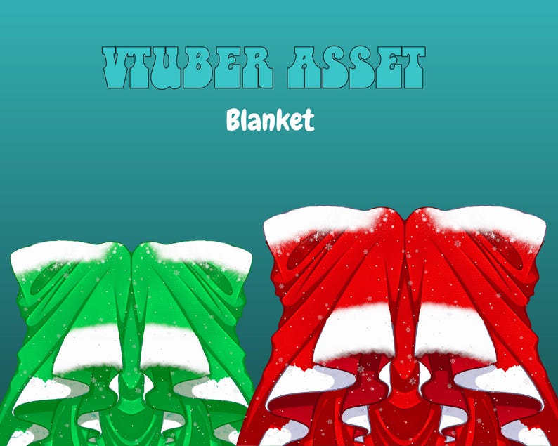 Christmas Holiday Blanket PNG Vtuber Asset | Vtuber Prop | Stream Prop ...