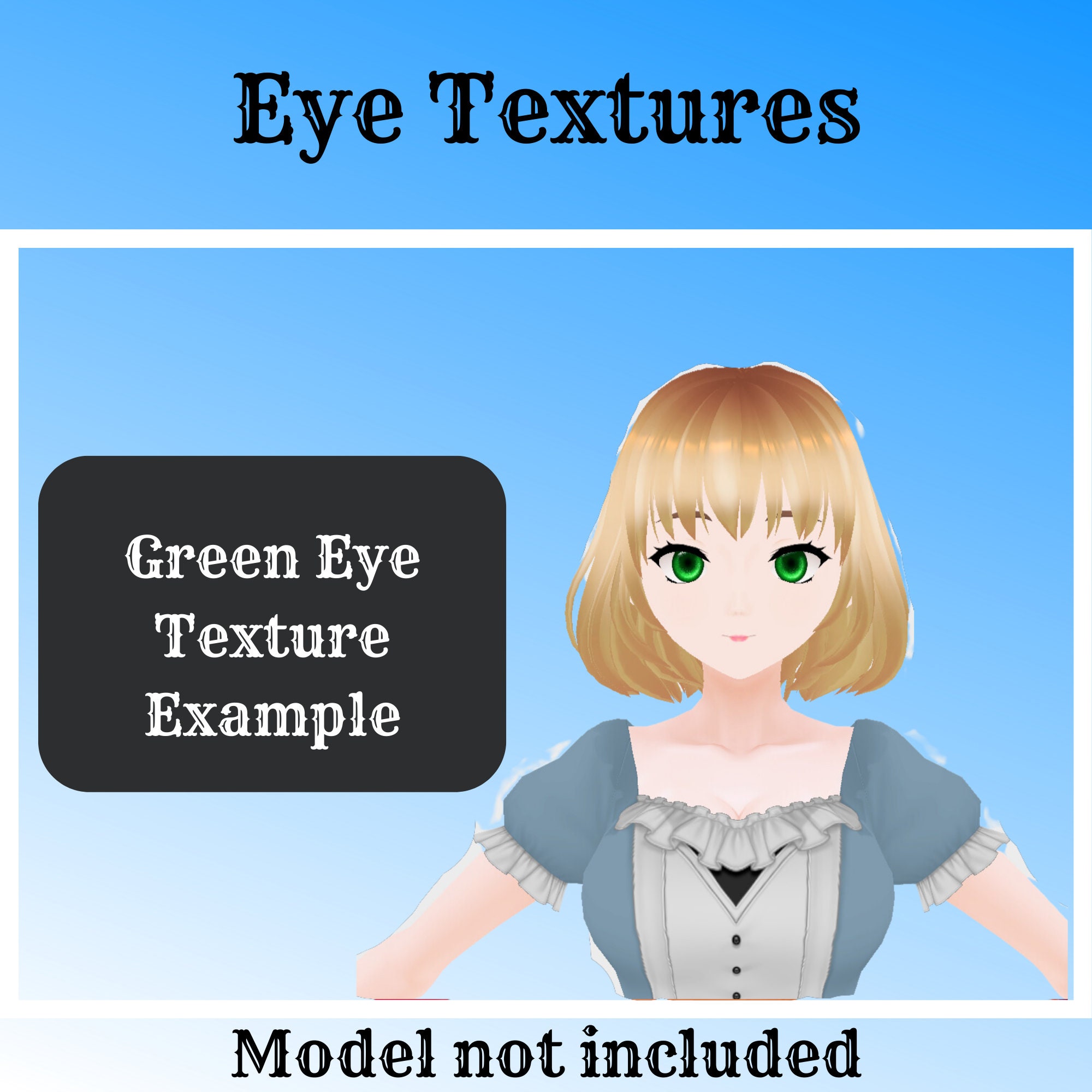 Vroid Eye Texture Pack Six - Particle Eyes - Vtuber Eye Textures for ...