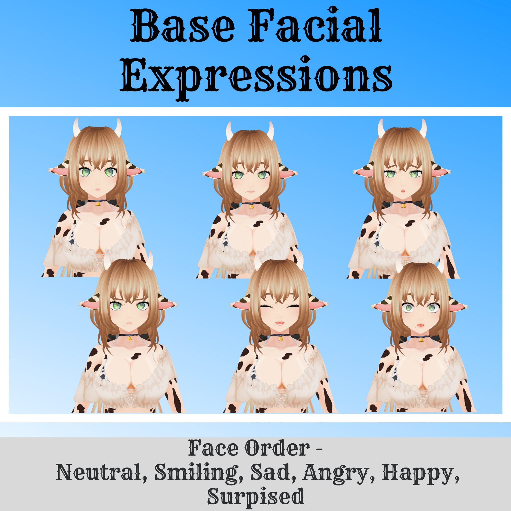 Highland Cow Vtuber Model With Two Outfits Ready to Use | Cute Pre-made ...