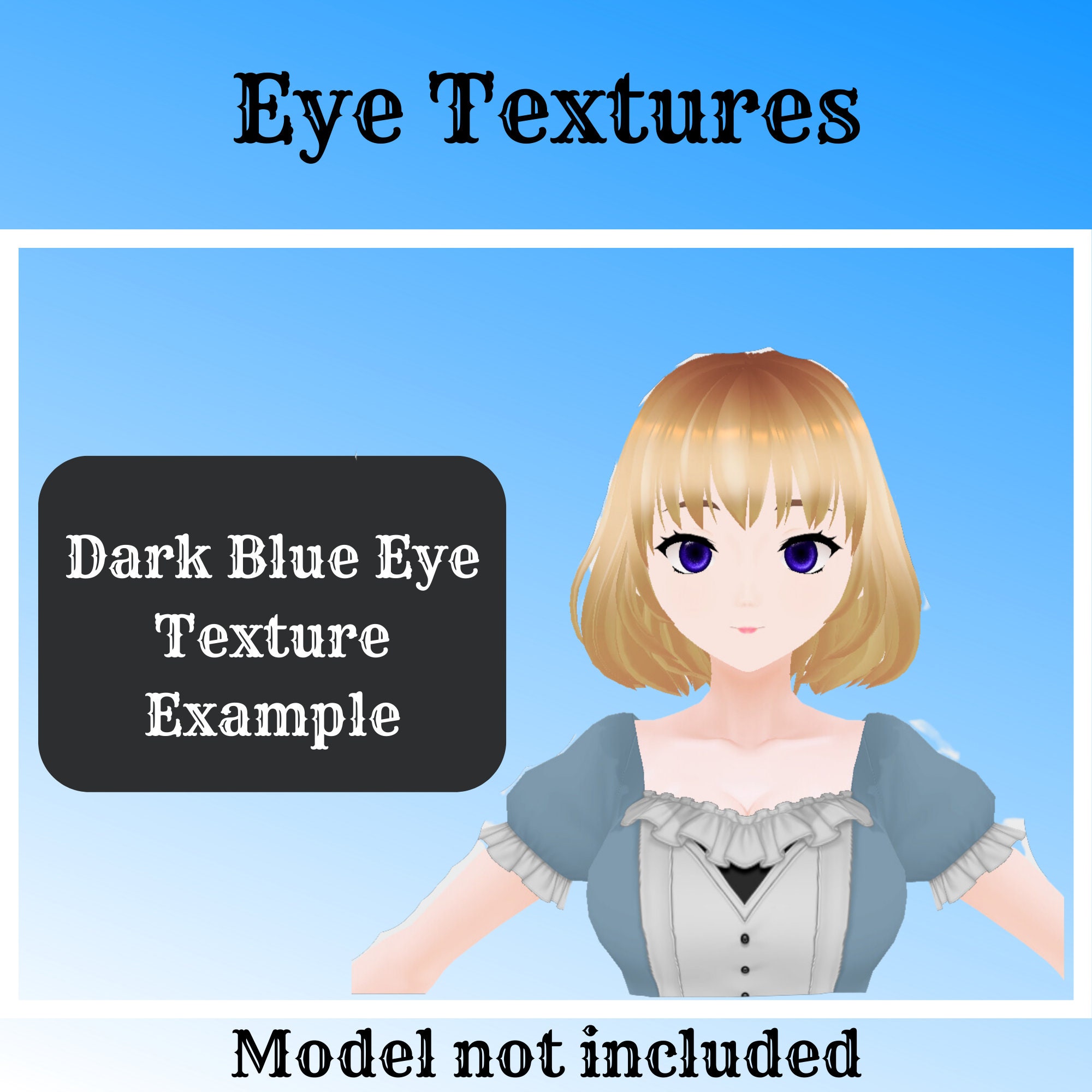 Vroid Eye Texture Pack Six - Particle Eyes - Vtuber Eye Textures for ...
