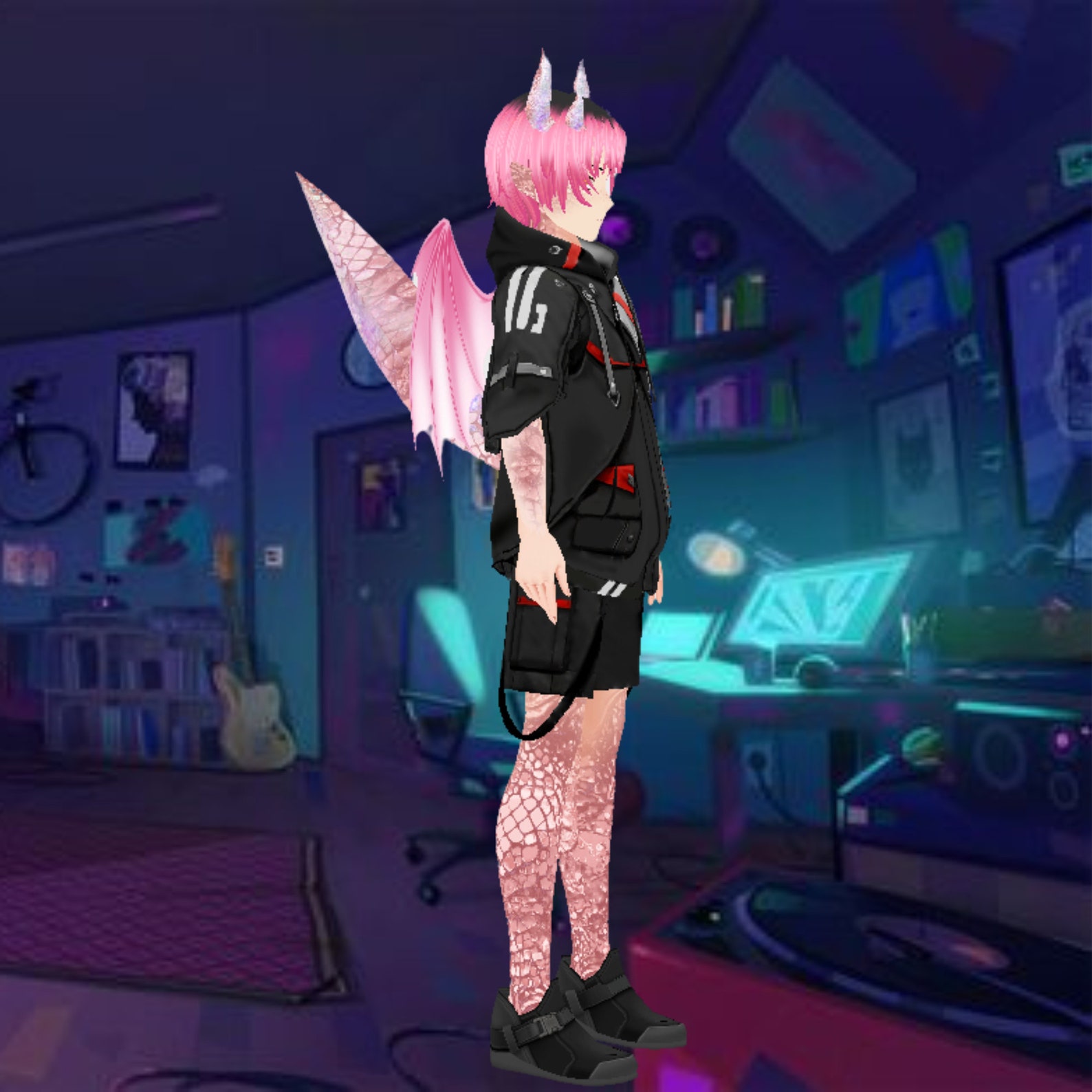 Male Dragon Vtuber Model With Two Outfits Ready to Use | Handsome Pre ...