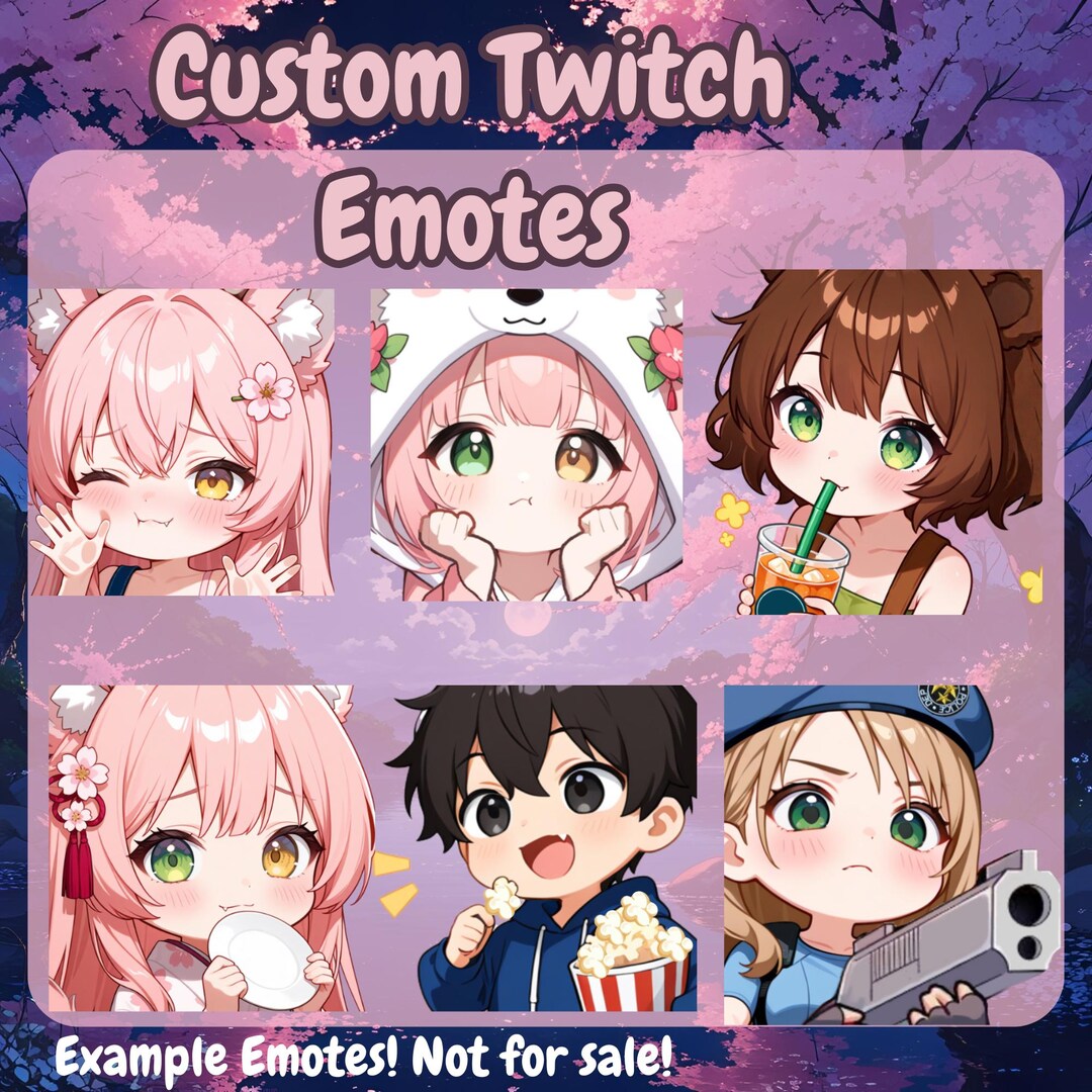 Custom Twitch Emotes | Personalized Streamer Emote Commissions – Twitch ...