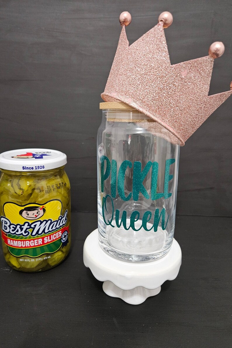 Pickle Queen Glass Can - Etsy