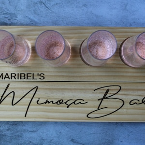 Personalized Mimosa Flight Board - Etsy