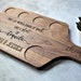 Tequila Wood Flight Board With Handle & Charcuterie Board - Etsy
