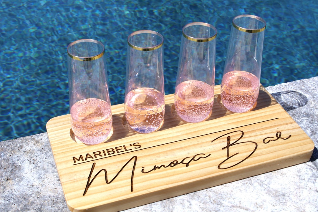 Personalized Mimosa Flight Board - Etsy