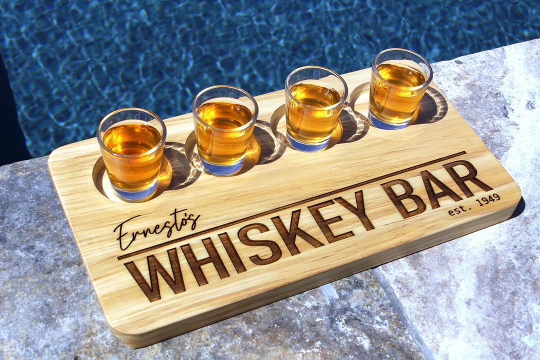 Personalized Whiskey Flight Board - Etsy