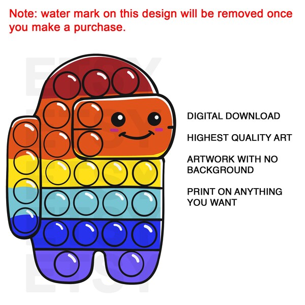 Among Us Pop It Art - Etsy