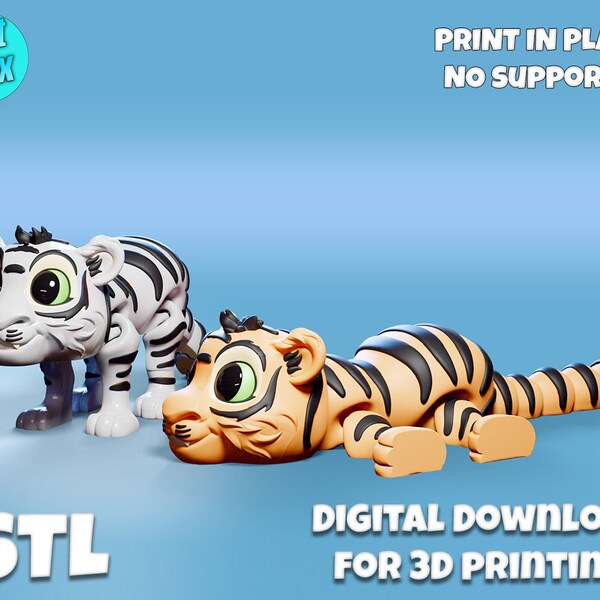 Tiger Stl File - Etsy
