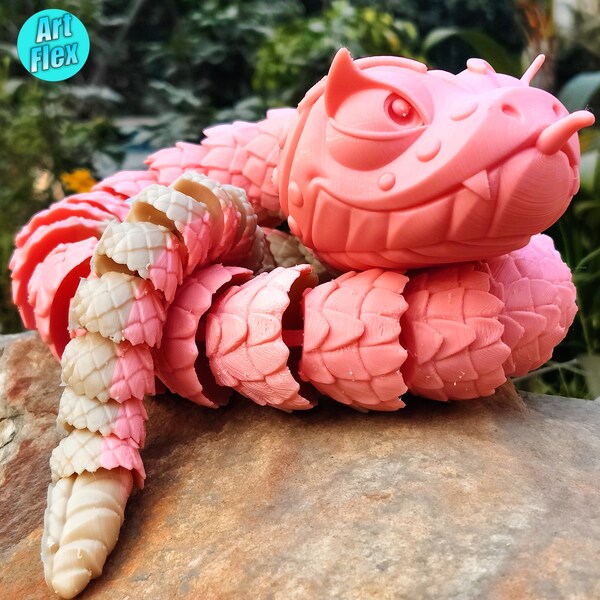 Articulated Snake Stl - Etsy